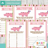 Cactus Baby Shower Games - D380 - Baby Printables
